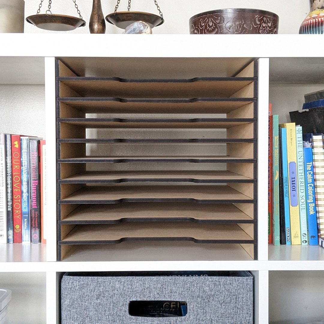 Kallax 10 Slot Paper Cubby, Birch, Black, Natural MDF or White - Etsy