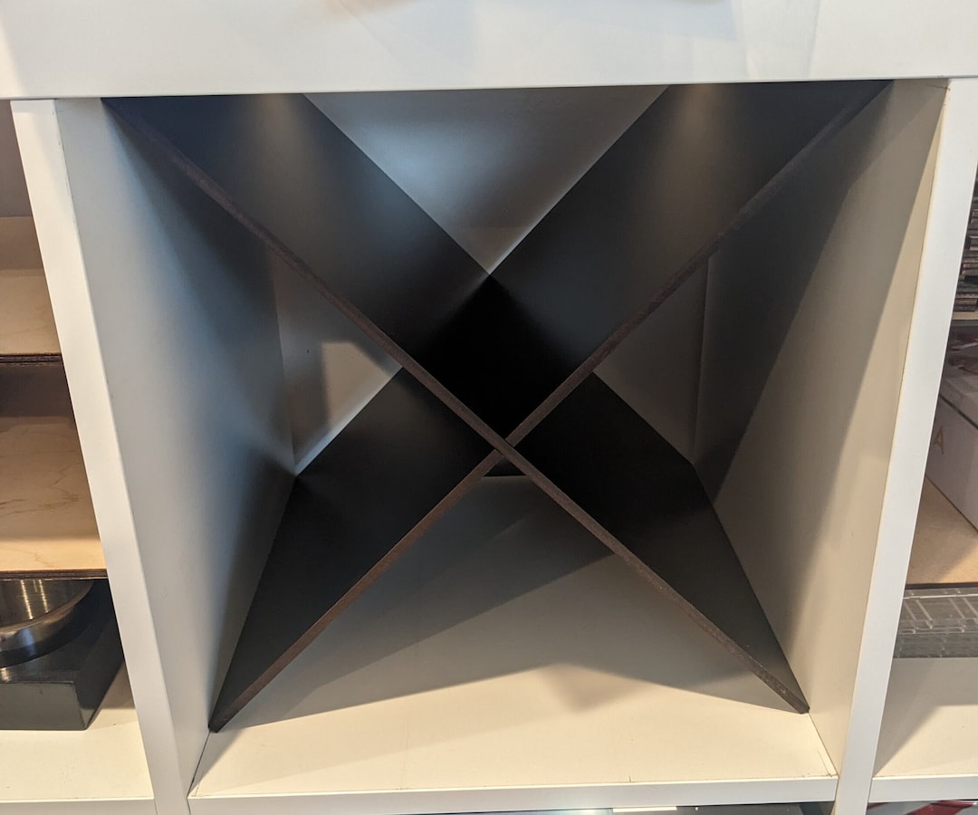 Kallax X Shelf Cubby, Birch, Black, Natural MDF or White - Etsy