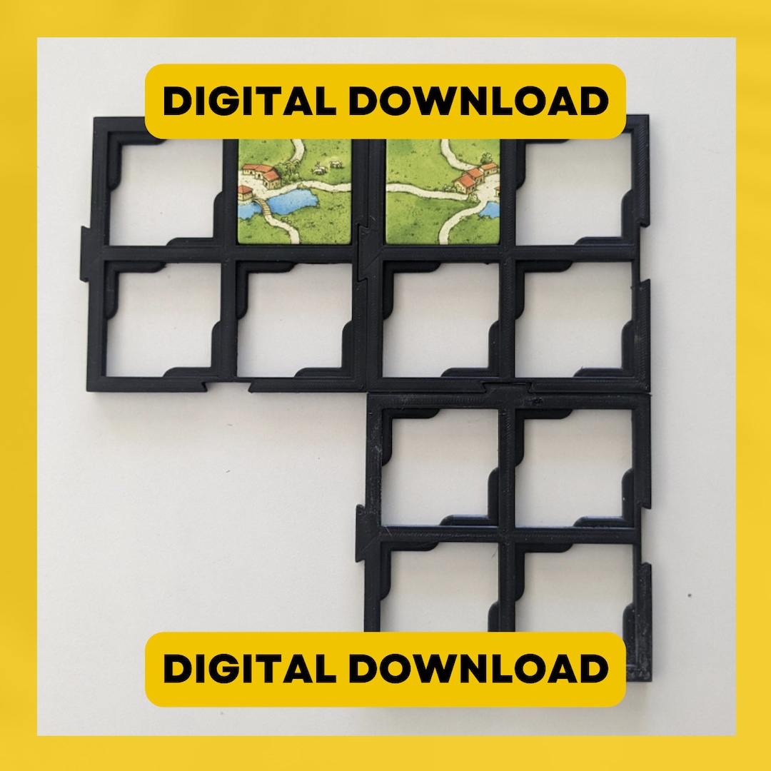 3d Print Design File for Interlocking Carcassonne Tile Holders - Etsy