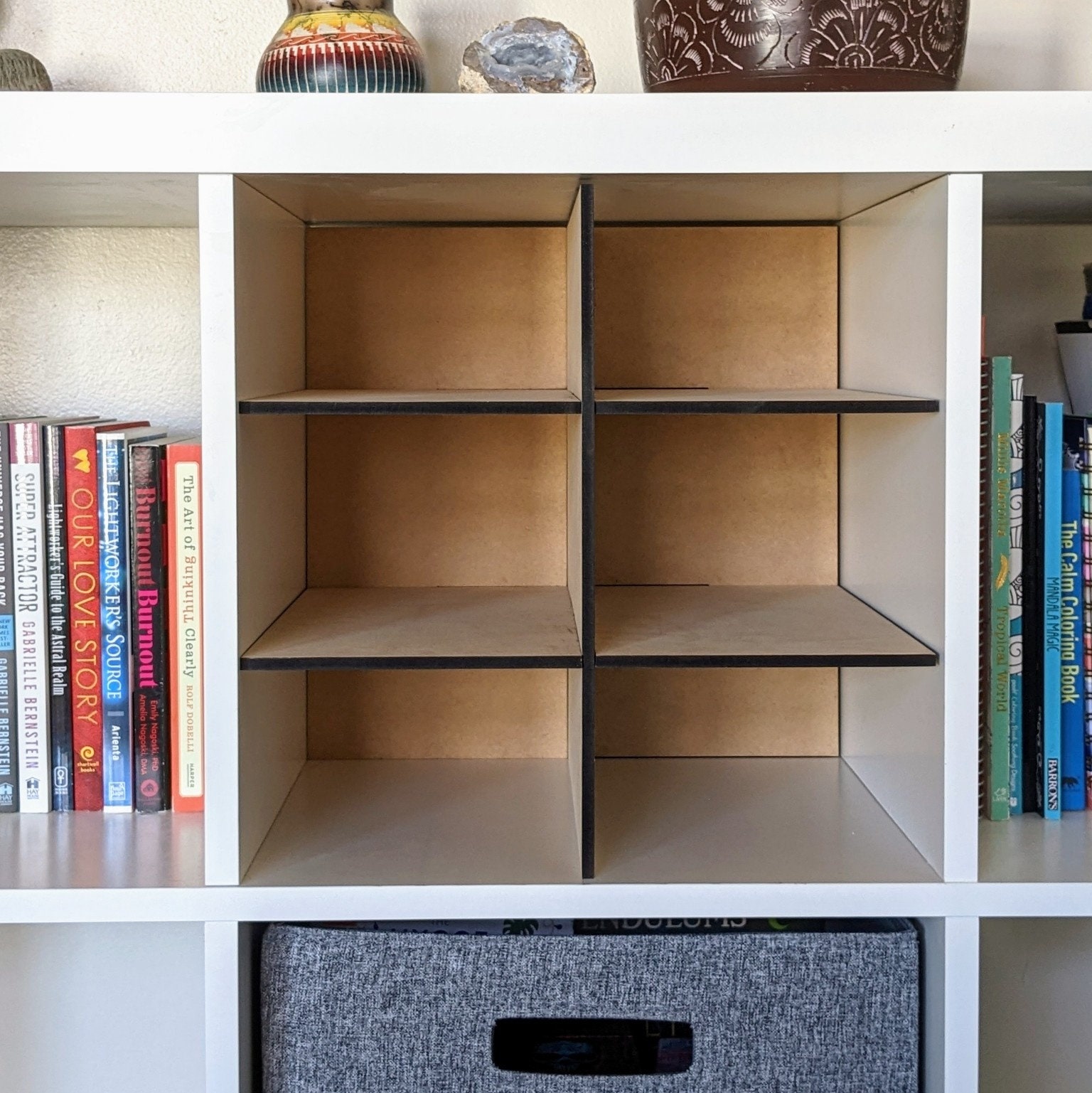 Kallax 2 X 3 Cubby With Back Birch, Black, Natural MDF or White - Etsy