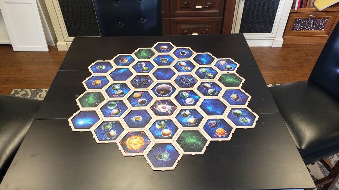 Game Twilight Modular Hex Game Board With Hex Tiles MDF - Etsy New Zealand