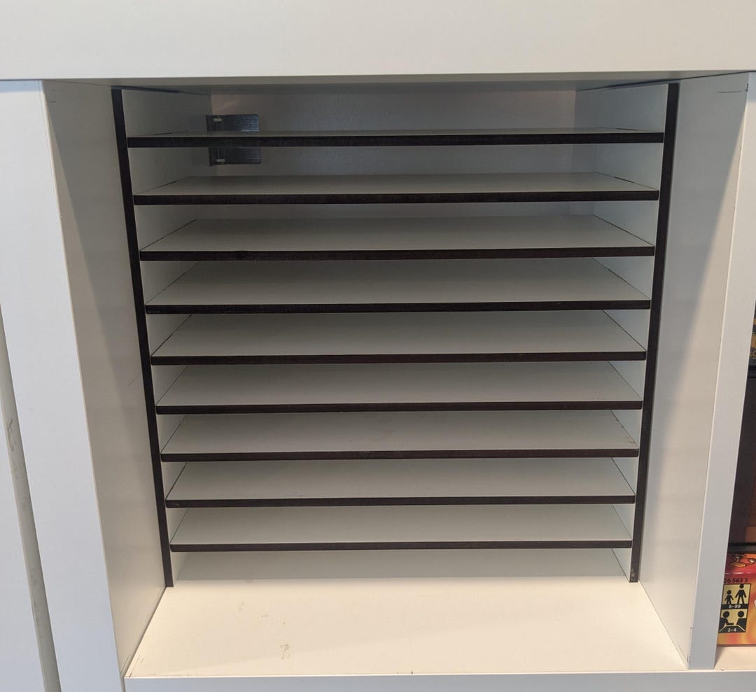 Kallax 10 Slot Shallow Cubby, Birch, Black, Natural MDF or White - Etsy