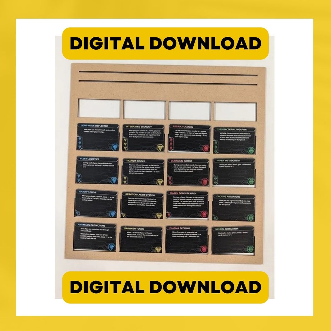 Design Files for Twilight Individual Player Tech Card Organizer for ...