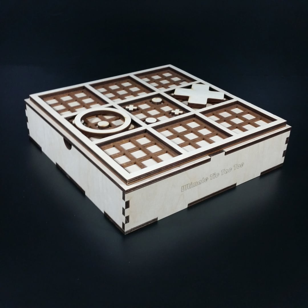 Game Ultimate Tic Tac Toe Set With Board, Case and Pieces - Etsy