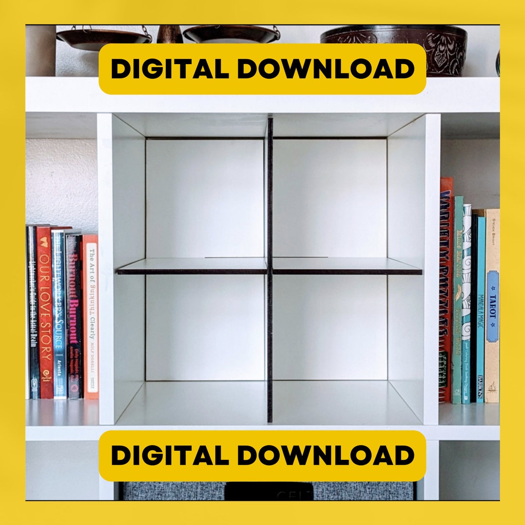 Kallax 2x2 Cubby Shelf Design File: Laser Cut DXF SVG (digital Download ...