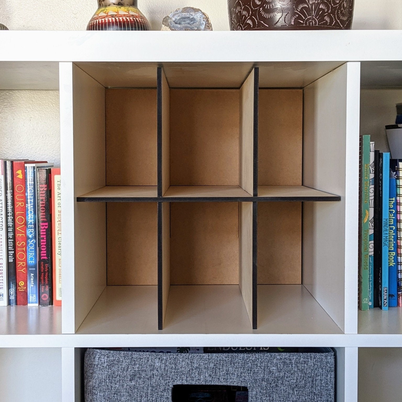 Kallax 2 X 3 Cubby With Back Birch, Black, Natural MDF or White - Etsy