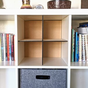 Kallax 2 X 2 Cubby With Back Birch, Black, Natural MDF, or White - Etsy