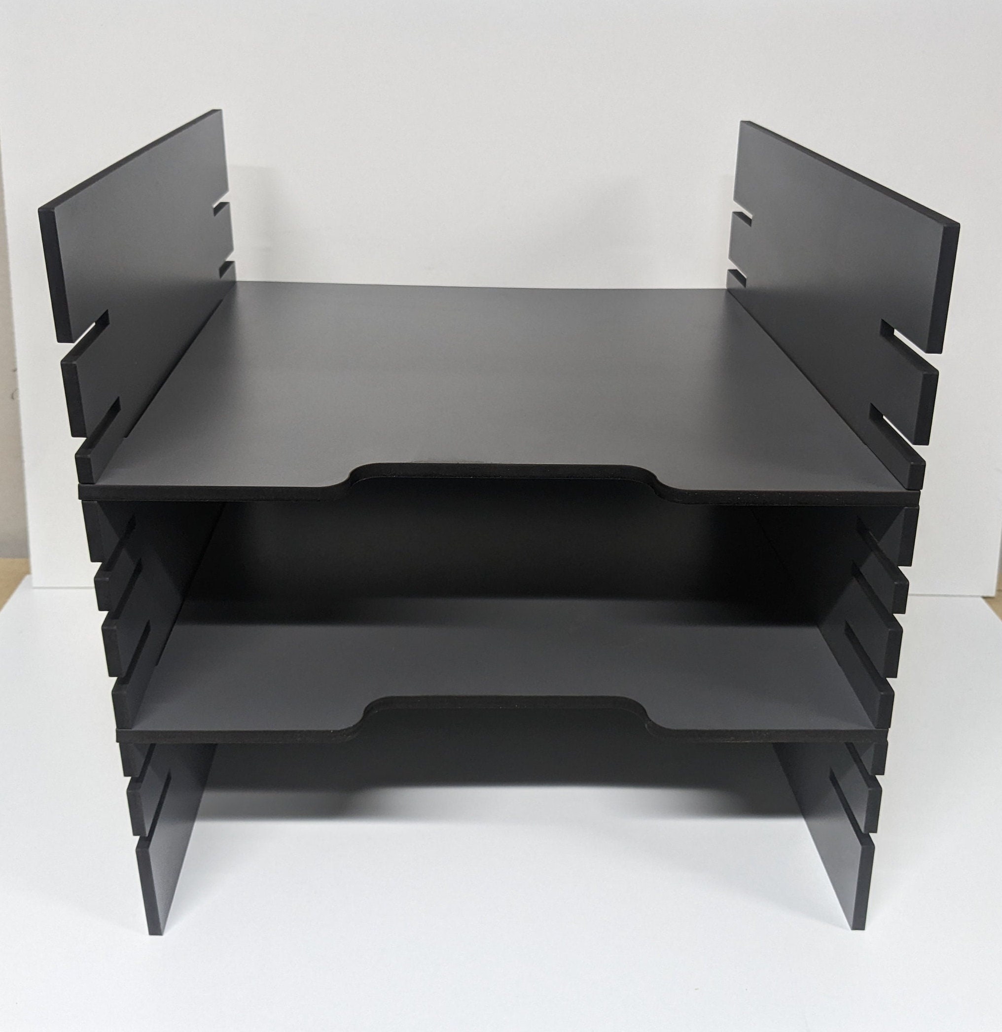 Kallax 3 Slot Cubby Birch, White, Black, Or, Natural MDF - Etsy