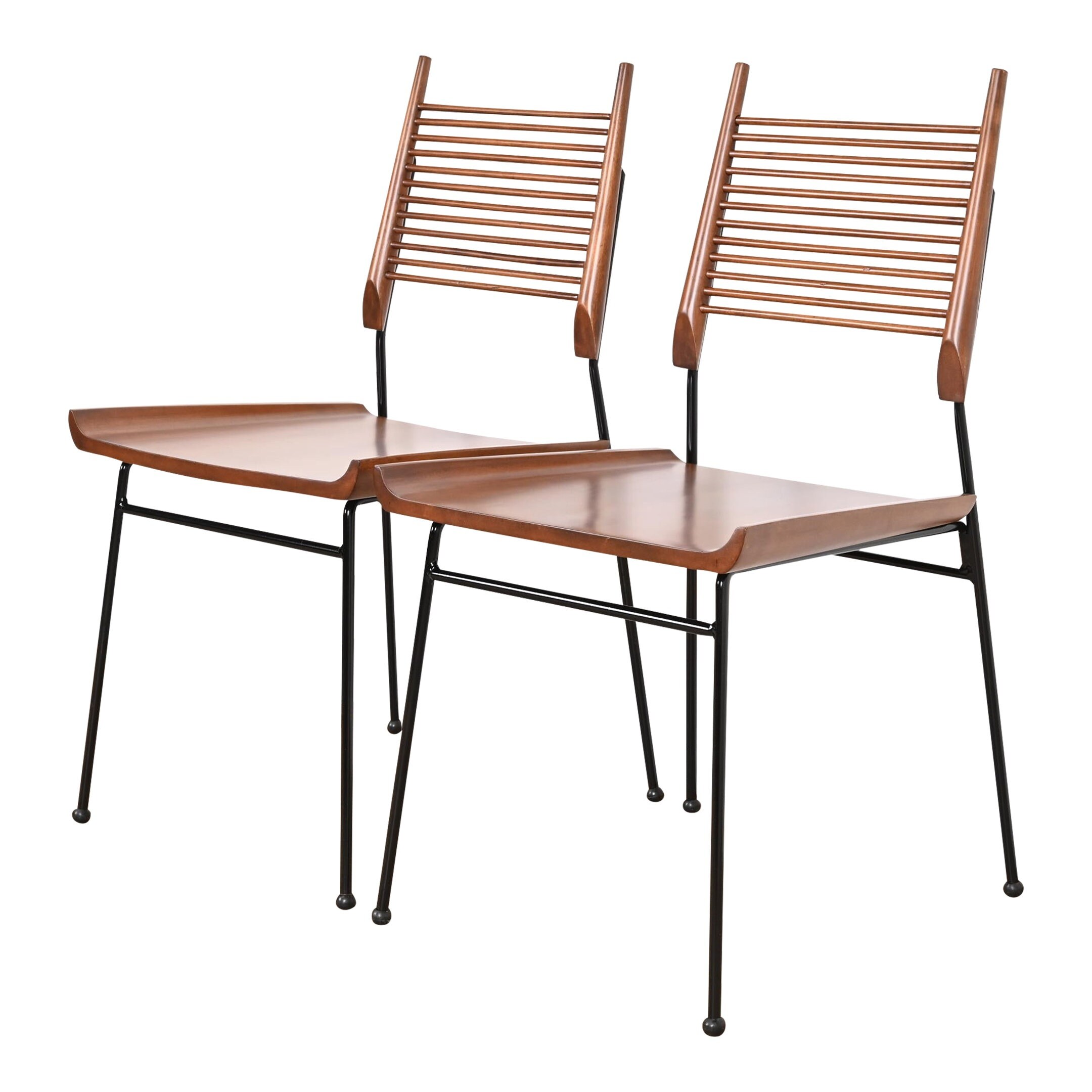 Paul Mccobb Planner Group Maple and Iron shovel Side Chairs Fully Restored Etsy UK