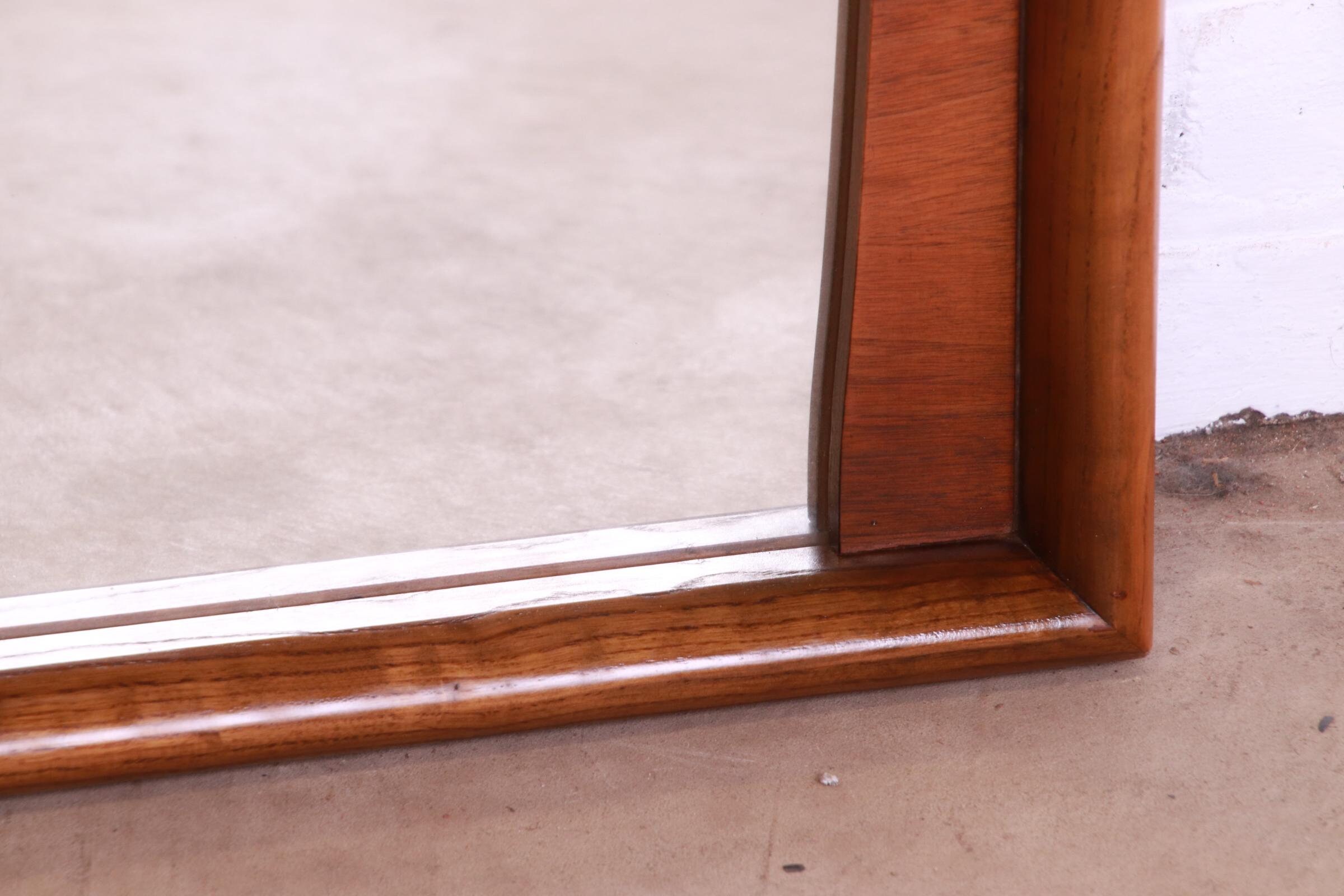 Mid-century Modern Sculpted Walnut Framed Wall Mirror by - Etsy