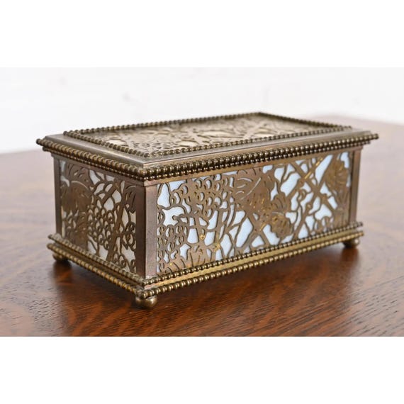 Tiffany Studios New York Grapevine Pattern Bronze and… - Gem