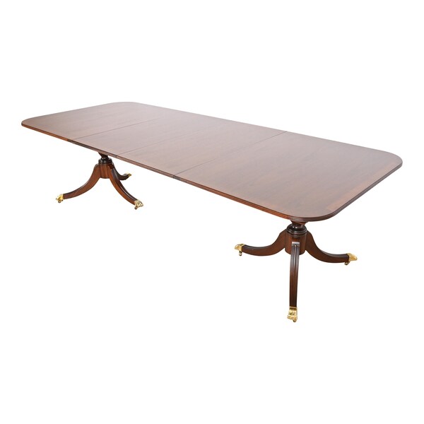 Antique Double Pedestal Dining Table - Etsy