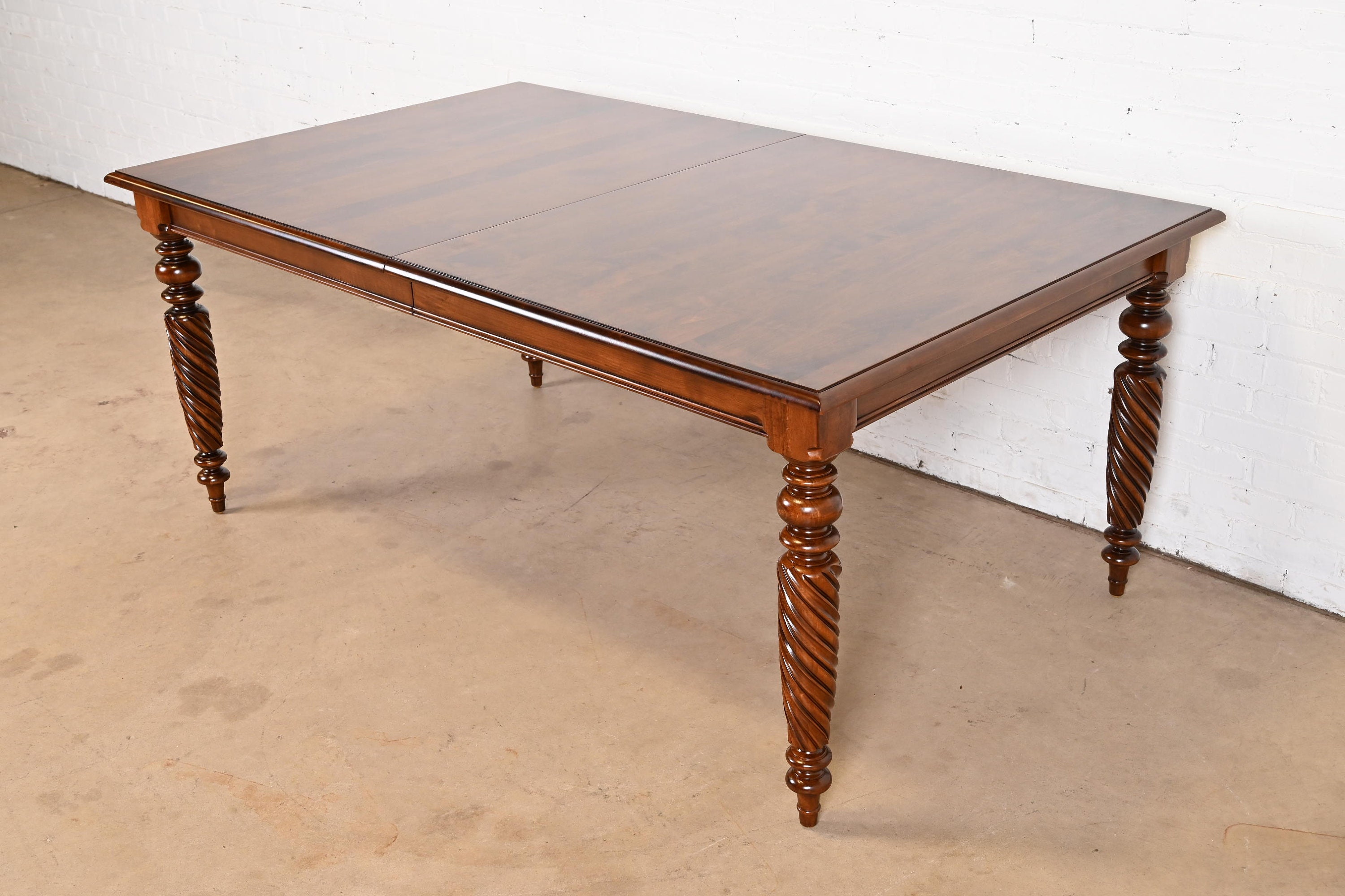 Ethan Allen British Colonial Solid Maple Extension Dining Table Newly Refinished Etsy Canada