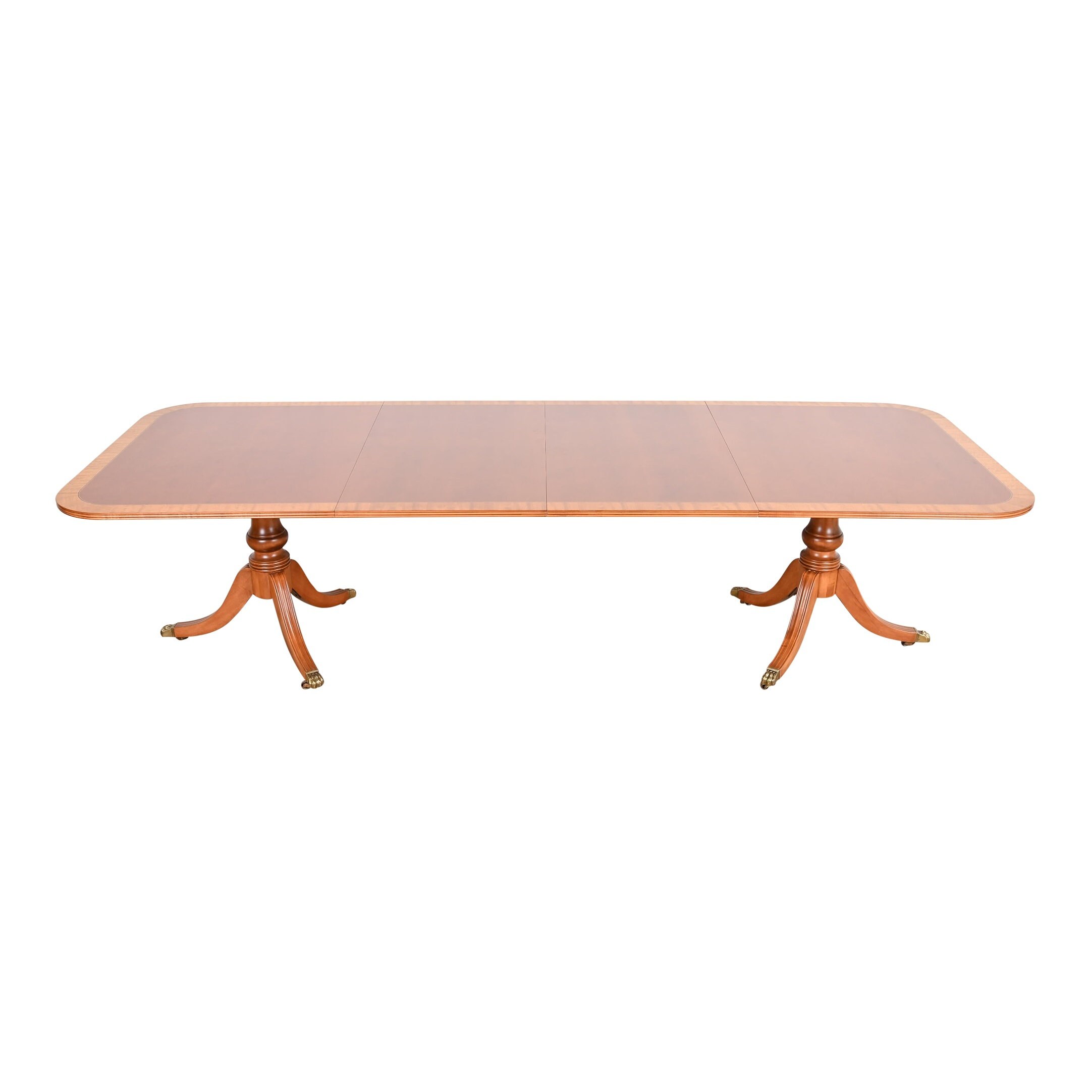 Henredon double pedestal dining table store