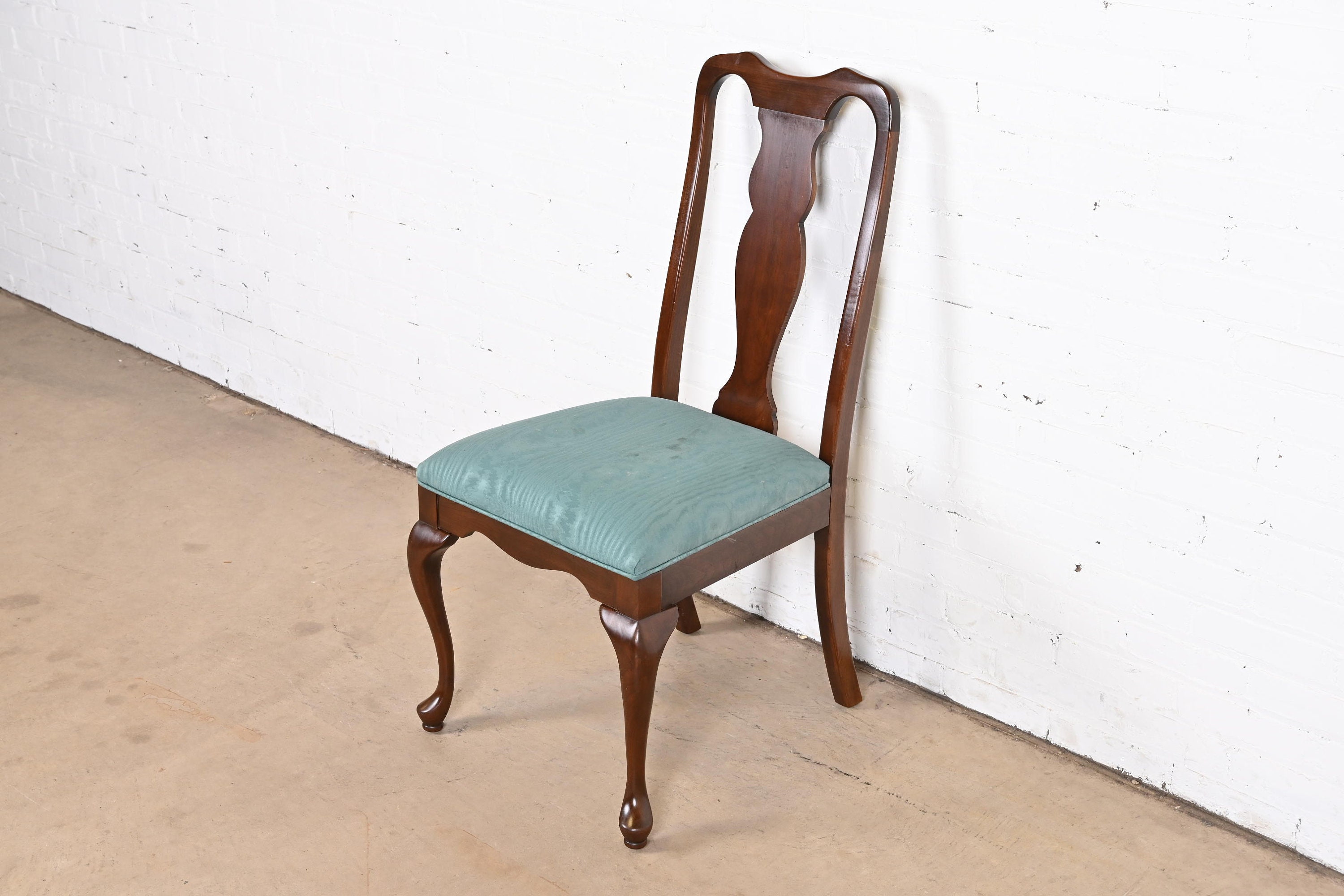 Harden Queen Anne Solid Cherry Wood Dining Chairs, Set of Eight - Etsy