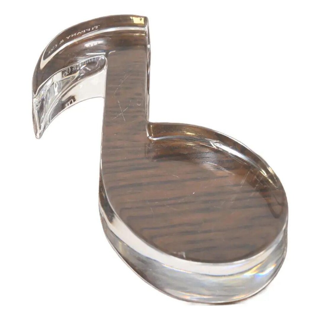 Tiffany & Co. Crystal Glass Musical Note Paperweight - Etsy