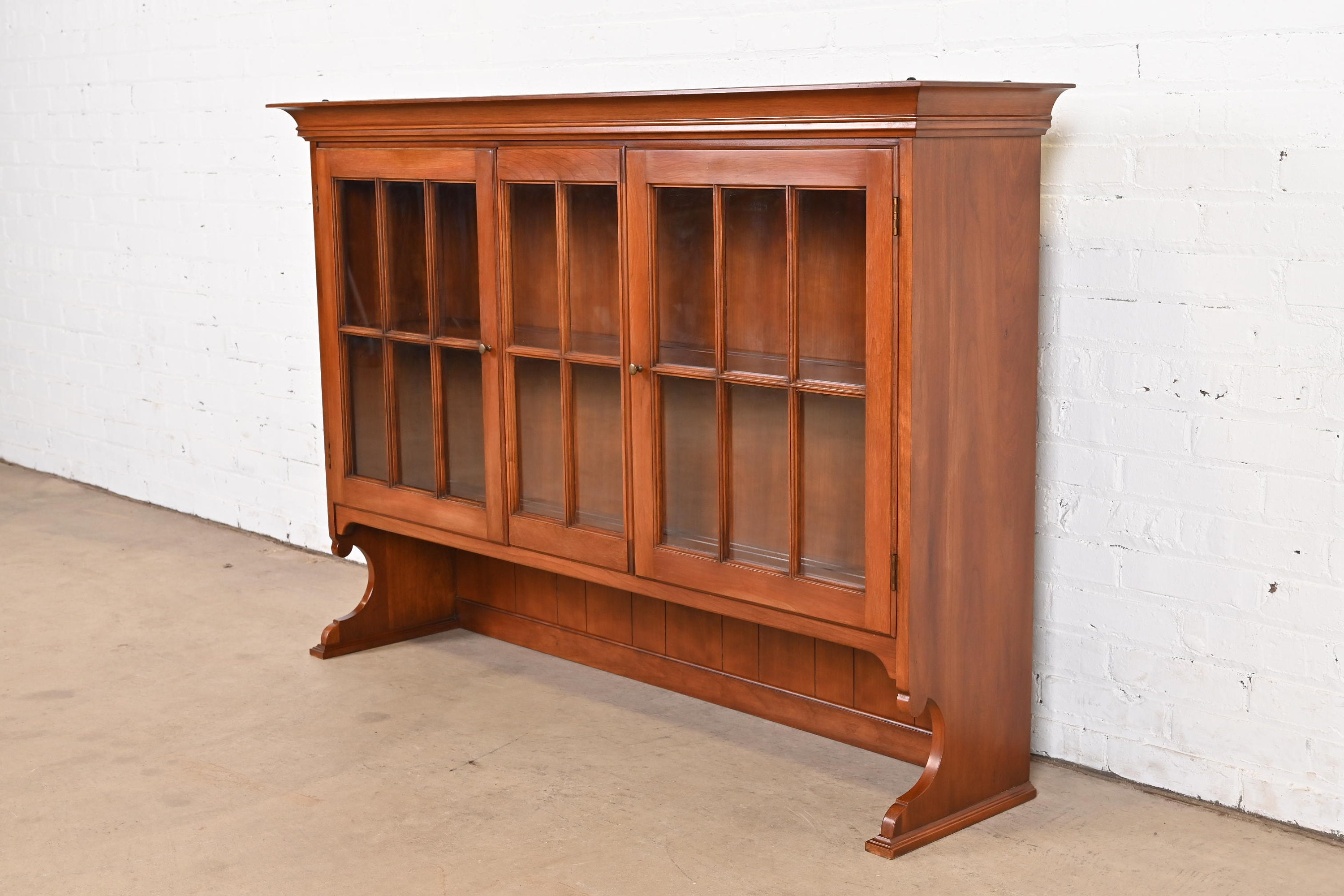 Henkel Harris American Colonial Cherry Wood Bookcase Hutch - Etsy