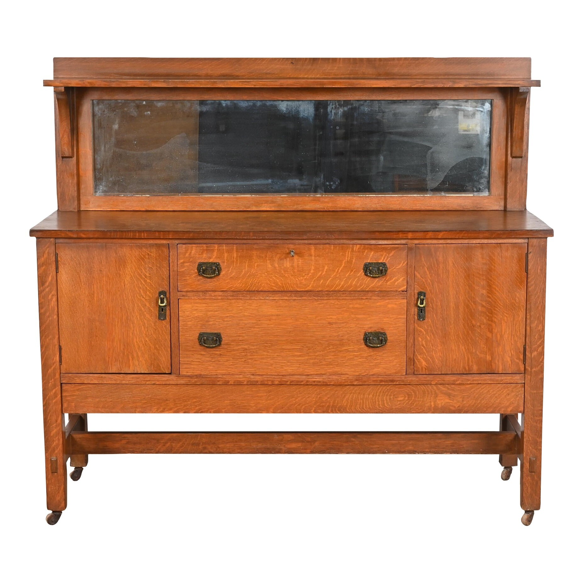 Lifetime Furniture Antique Mission Oak Arts Crafts Sideboard or Bar Cabinet Circa 1900 Etsy
