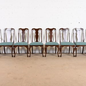 Harden Queen Anne Solid Cherry Wood Dining Chairs, Set of Eight - Etsy