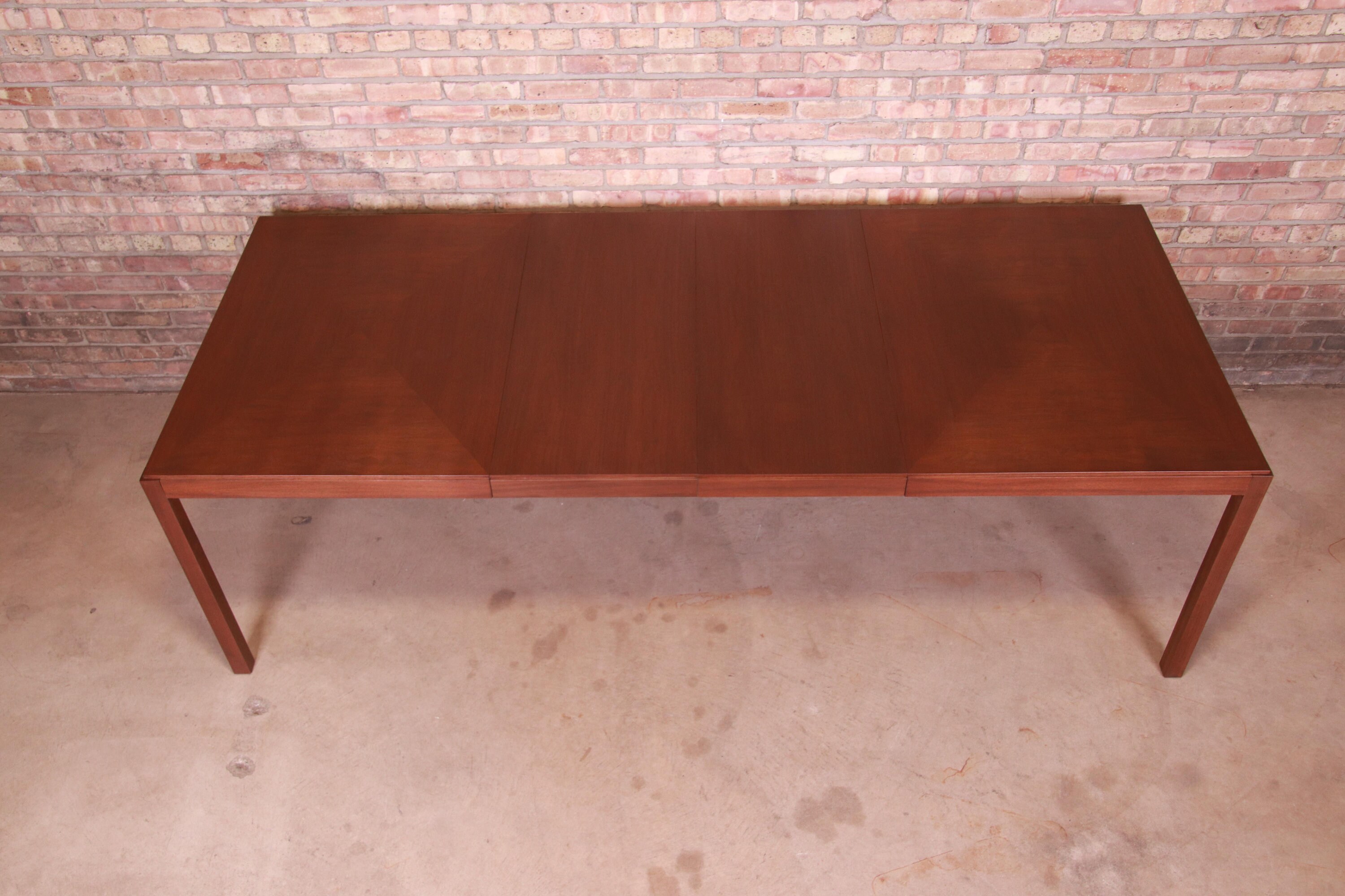 John Stuart Mid-Century Modern Walnut Extension Dining Table | Etsy