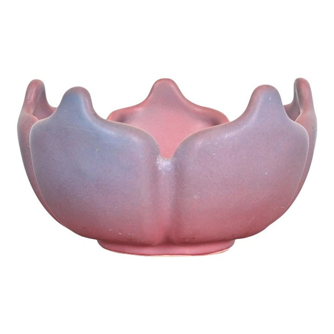 Van Briggle Arts & Crafts Tulip Form Pink and Lavender Glazed Ceramic ...