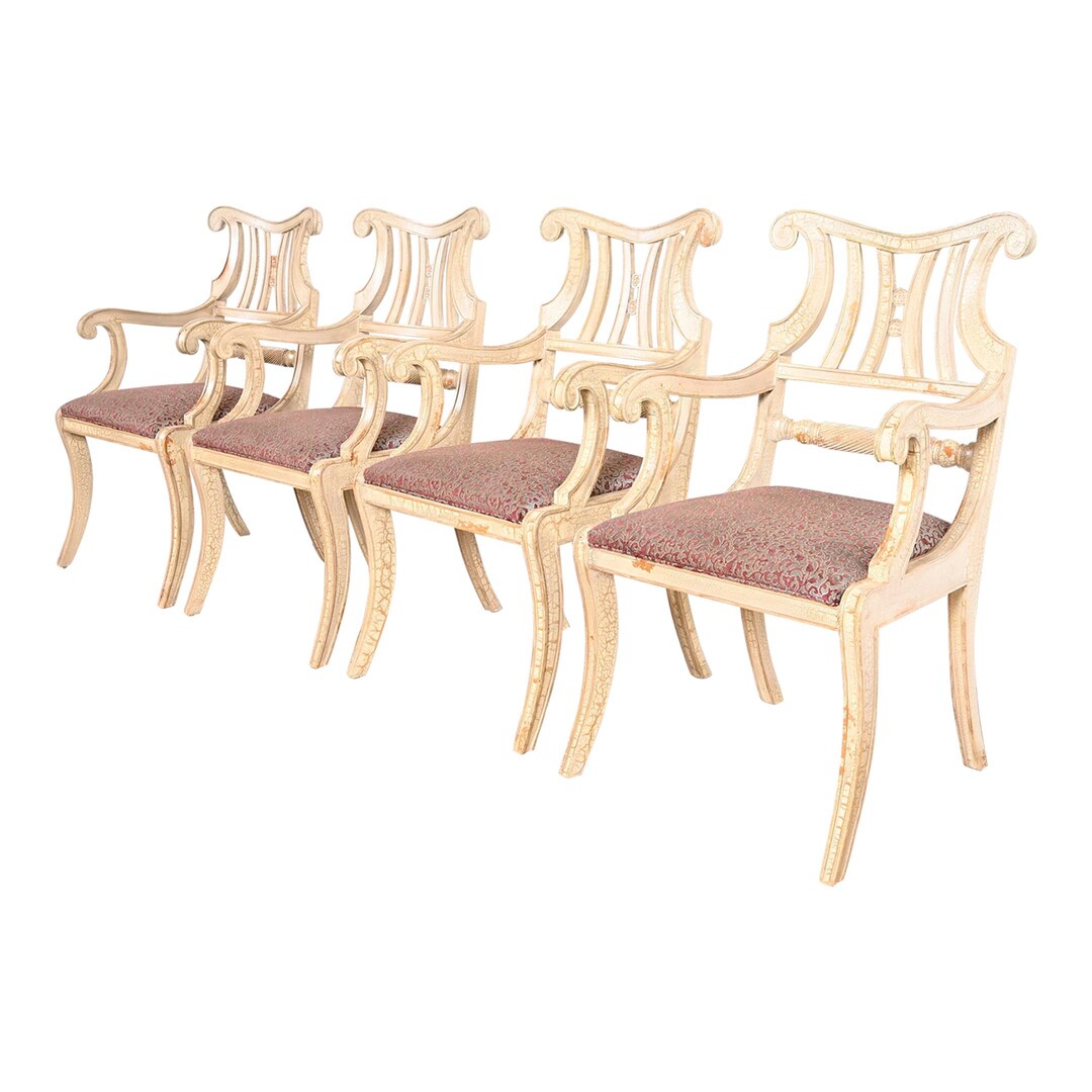 Councill Furniture French Regency Dining Armchairs, Set of Four - Etsy