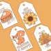 Editable Name Tags for School, Retro Fall Vibes, Autumn Leaves, Cubby ...