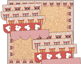 Popcorn/ Movie Theme Back to School Bulletin Board and Door Kit - Etsy UK