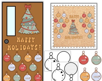 Christmas Lights Bulletin Board or Door Decoration - Etsy