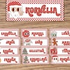 Editable Name Tags for School, Retro Penguins, Retro Winter Bulletin ...