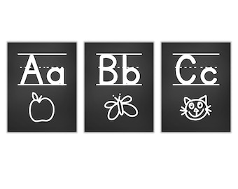 Bee & Honey Themed Alphabet Letter Set Teaching Decor - Etsy