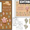 Retro Western Bulletin Board Kit, Western Theme Classroom Decor, Back ...