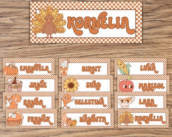 Classroom Name Tags Christmas Classroom Decor Christmas - Etsy