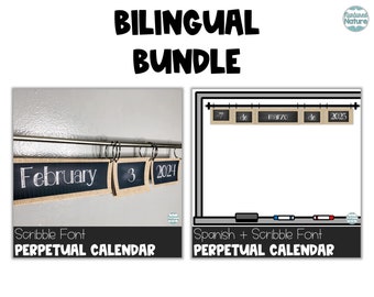 Flip Spanish Calendar - Etsy