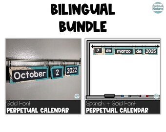 Spanish Flip Calendar - Etsy