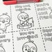 Penguin Coloring Page Valentine Cards for Kids Classroom, Penguin ...