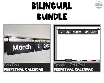 Spanish Flip Calendar - Etsy