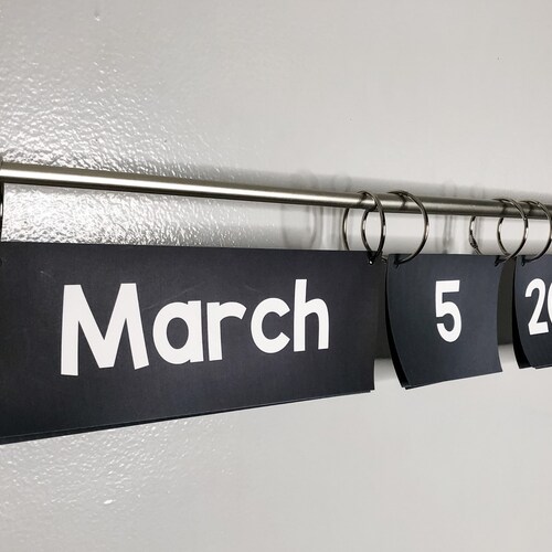 Retro Classroom Decor Flip Calendar - Etsy