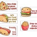 Junk Food Valentines Cards, Cheeseburger Valentine, Valentines Day ...