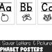 Lined Classroom Alphabet ABC Poster Set Ink Saver Printable - Etsy