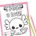 Read Across America Week Printable Coloring Pages for Kids, Axolotl ...