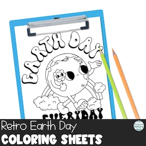 Earth Day Coloring Pages for Kids, Printable Coloring Pages, Spring ...
