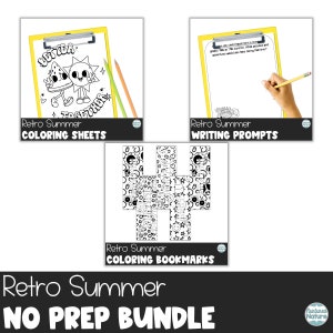 Summer Activity Bundle, Coloring Pages for Kids Printable, Writing ...