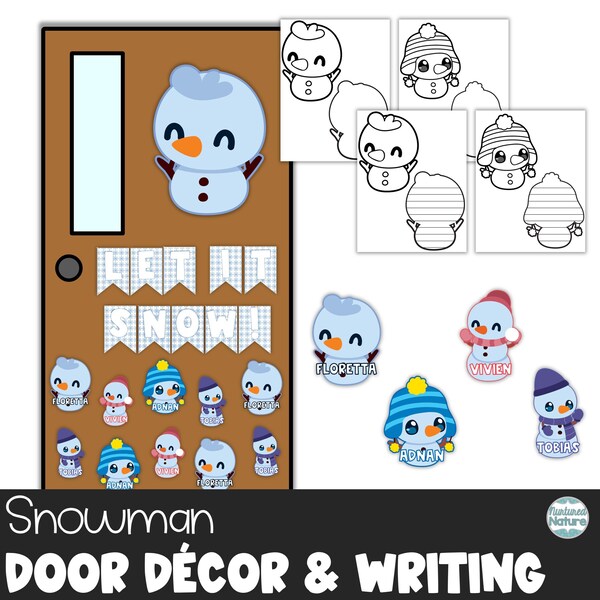 Snowman Classroom Door Decoration - Etsy