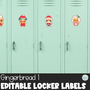 Editable Name Tags for School, Christmas Name Tags File, Cubby Tags ...