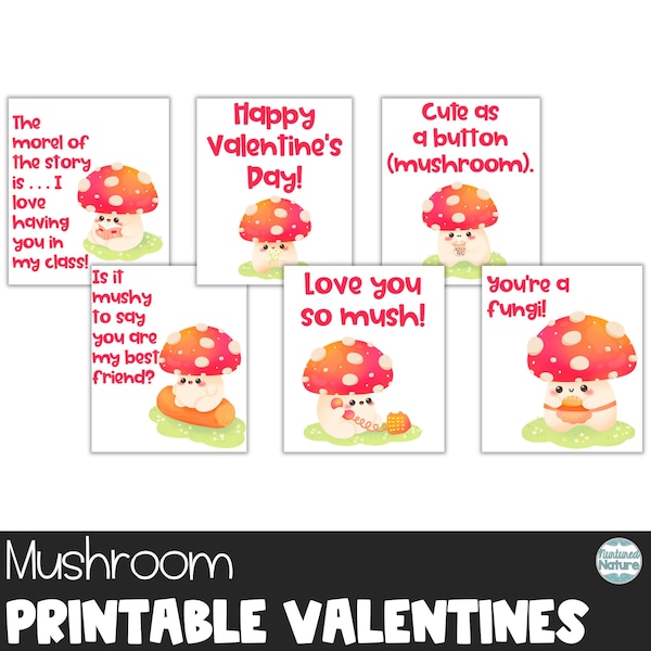Mushroom Valentine - Etsy