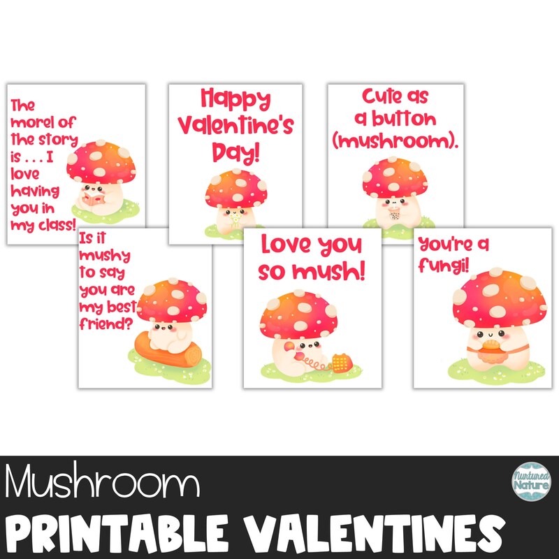 Mushroom Valentine - Etsy