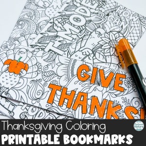 Thanksgiving Bookmarks, Turkey Printable, Bookmarks to Color ...