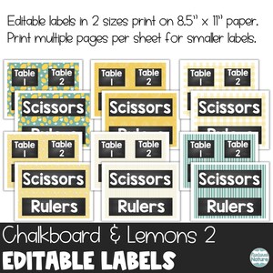 Lemon Classroom Decor Bundle, Lemon Farmhouse Decor, 2025 Flip Calendar ...