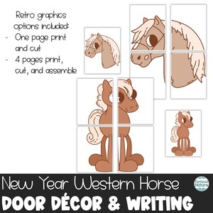 Retro Western Bulletin Board Kit, New Year Door Decorations, 2025 ...